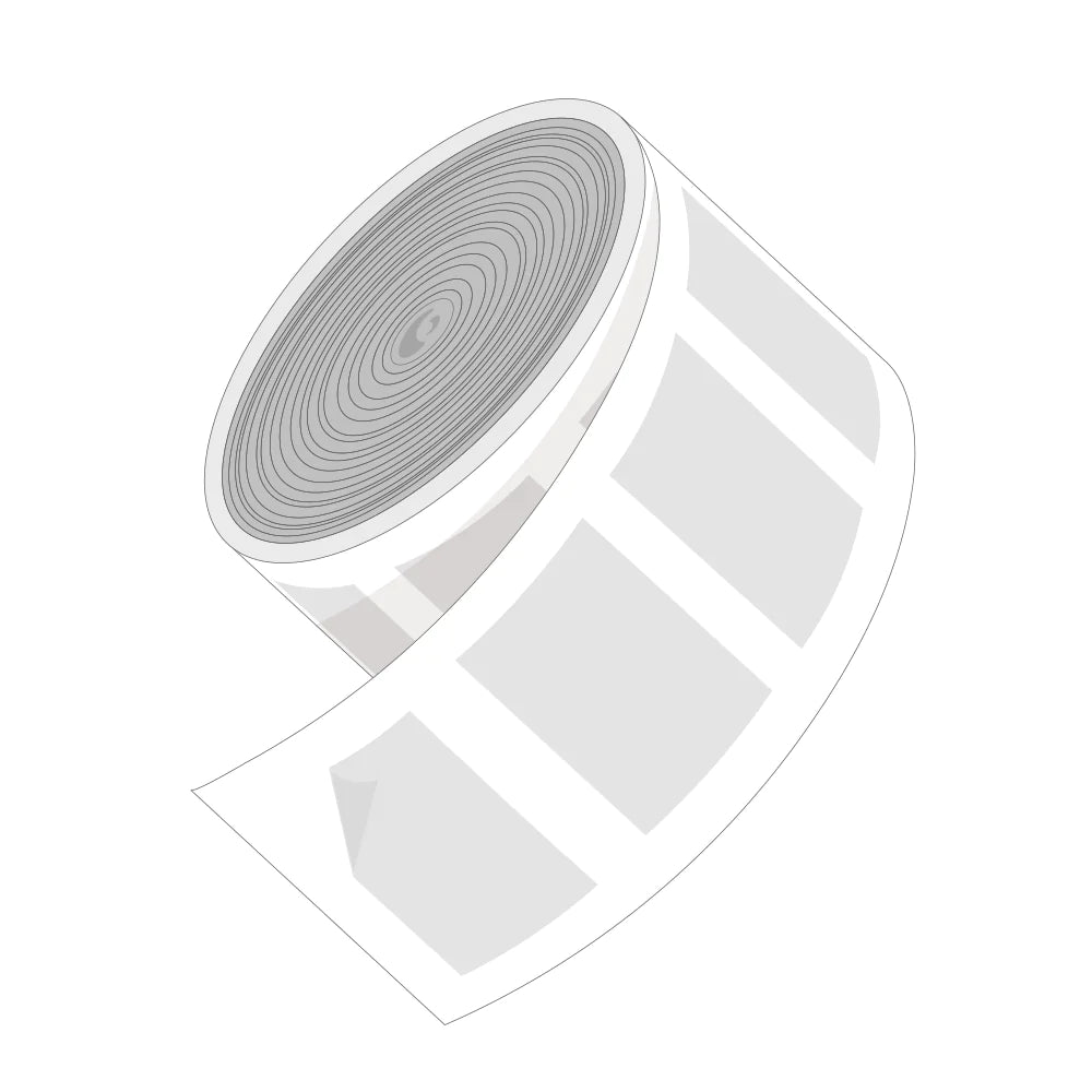 Clear rectangle roll labels for 14 -16 oz. jars